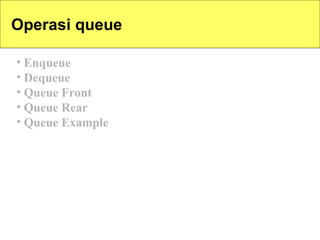 Materi Struktur data QUEUE | PPT