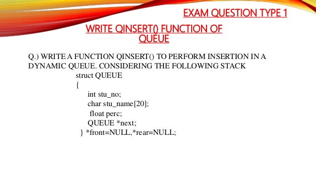 Queue Function Writing Based On Queue Linked List Data Struc 