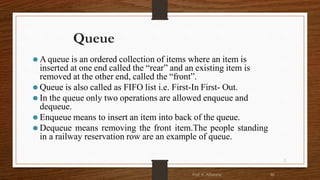 Queue data structures and operation on data structures | PPT