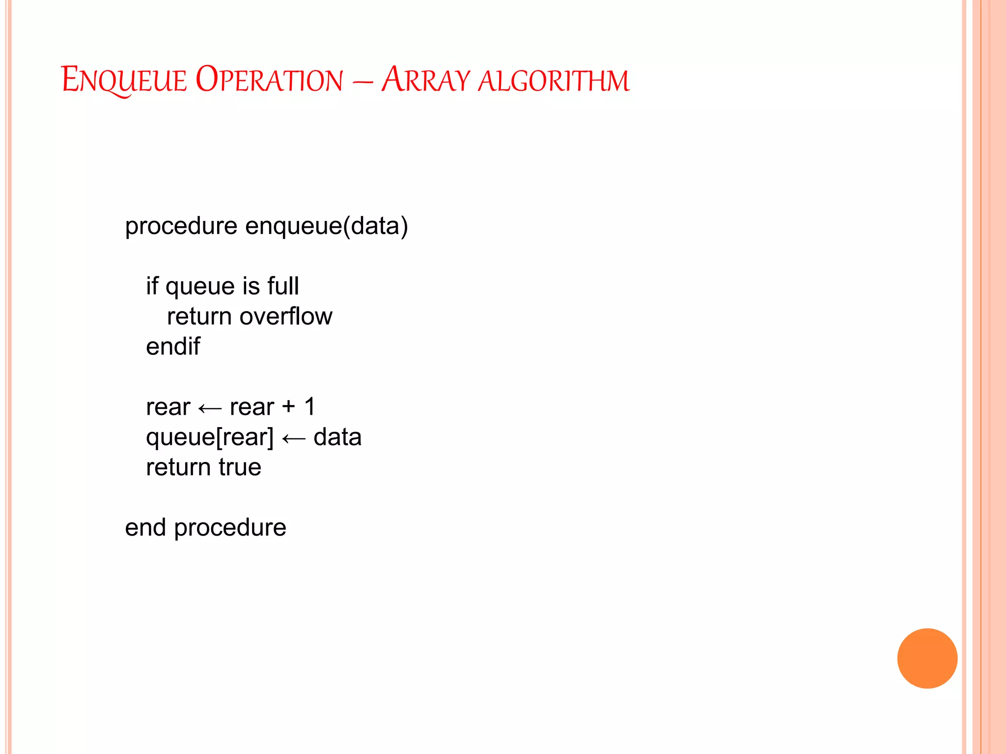 Queue And Its Operations Pptx Programming Languages Computing