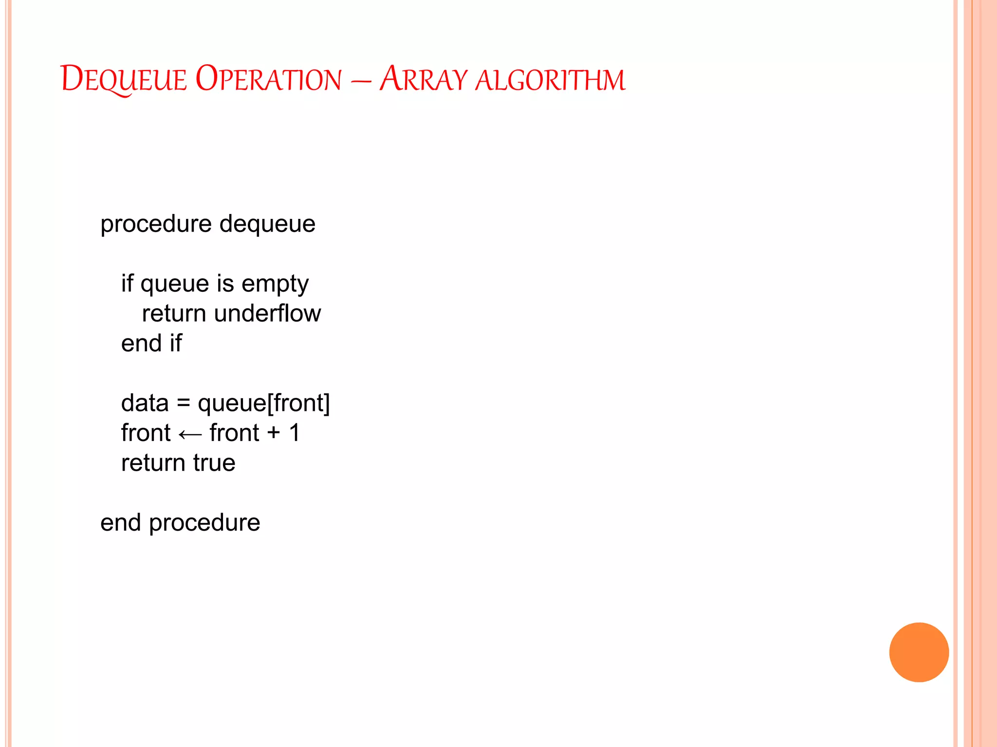 Queue and its operations | PPTX