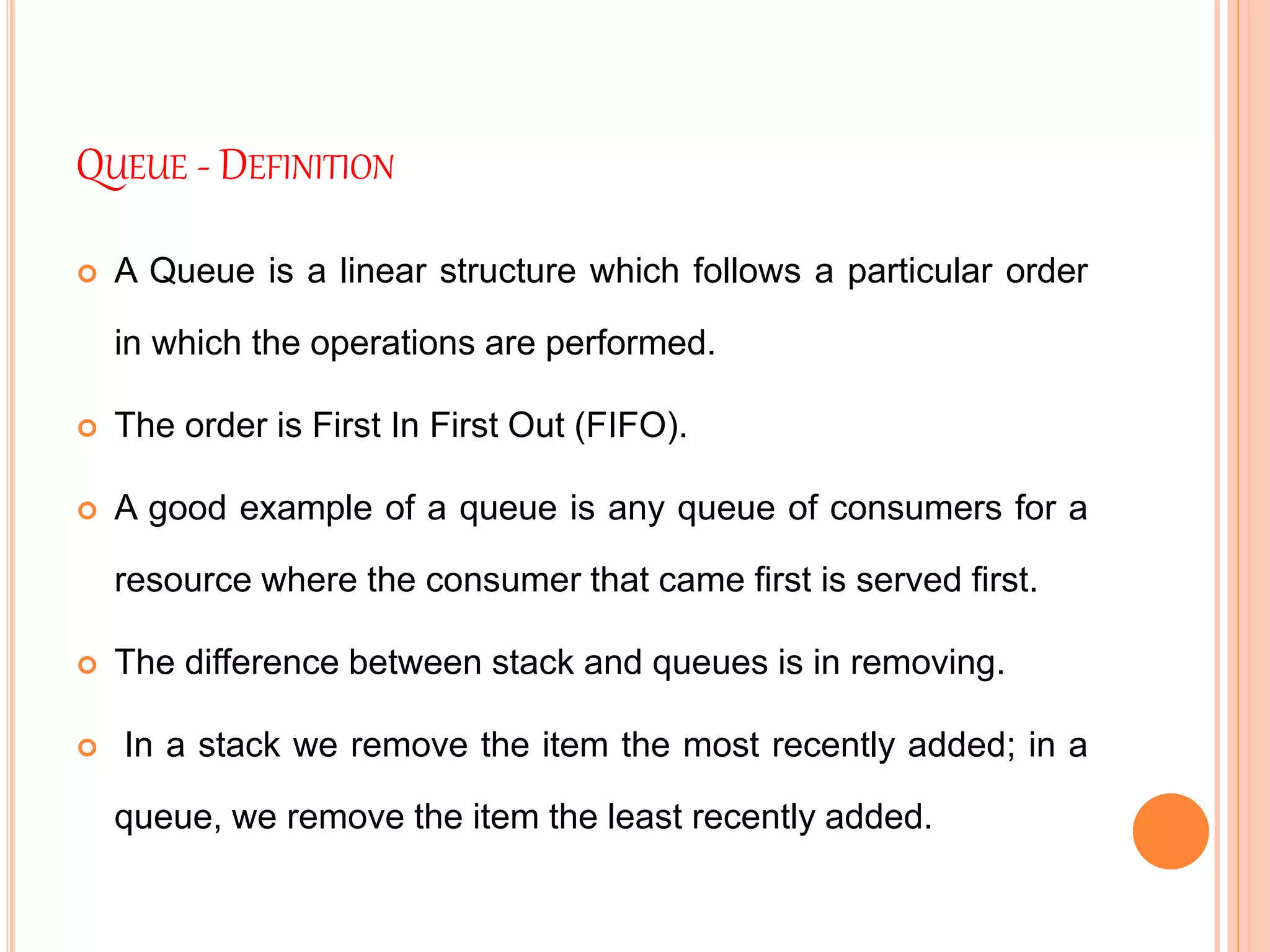 Queue and its operations | PPTX