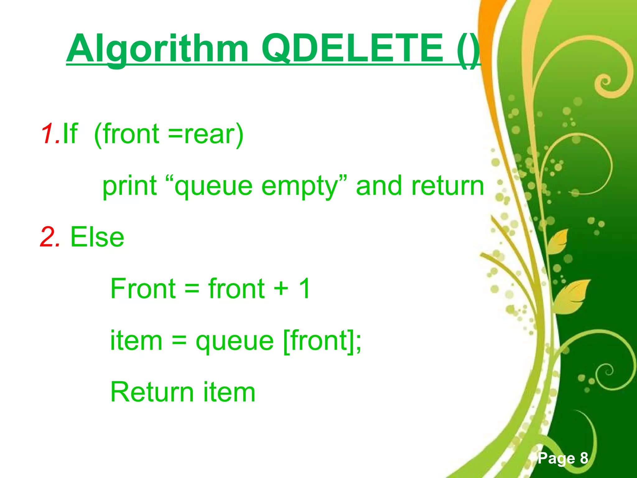 Queue Data Structure Ppt