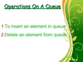 Queue data structure | PPT
