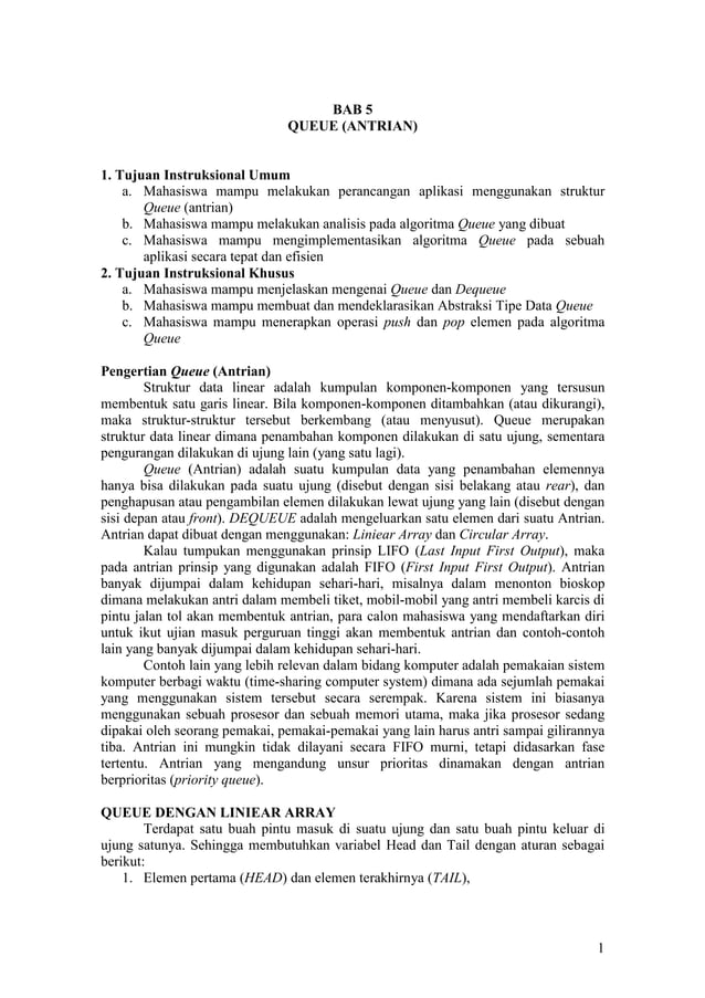Queue antrian | PDF