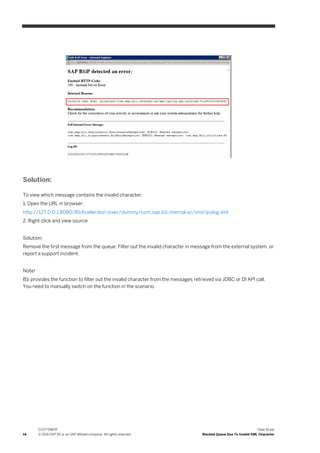 Queue blocked issue case study final edition | PDF