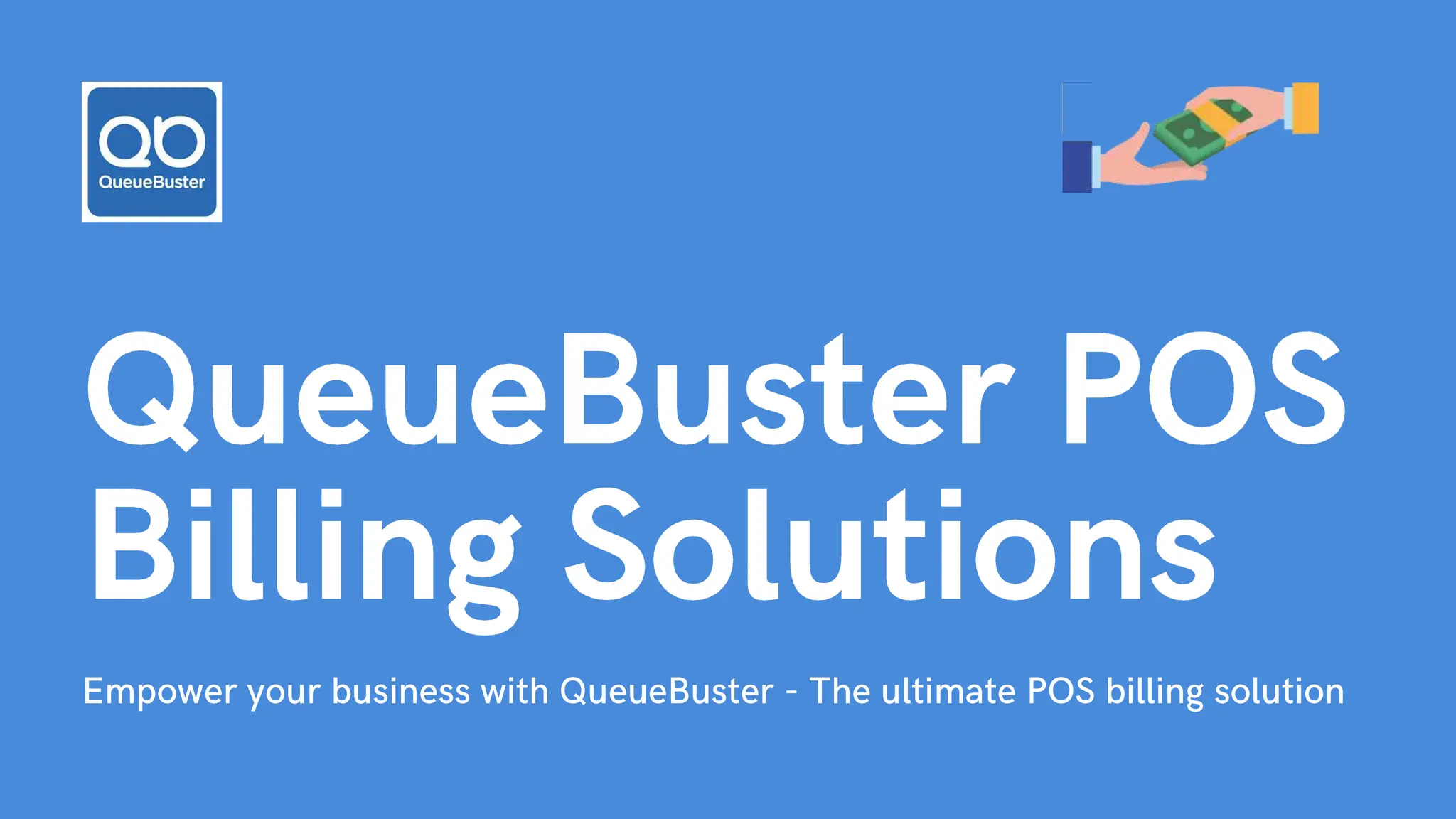 QueueBuster POS - Redefining Point-of-Sale Billing Dynamics | PPT