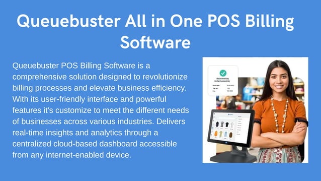 QueueBuster POS - Redefining Point-of-Sale Billing Dynamics | PPT