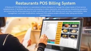QueueBuster POS Billing System. [pdf] | PDF | Retail Industry | Industries