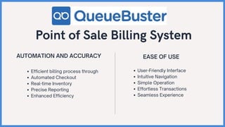 QueueBuster POS Billing System. [pdf] | PDF | Retail Industry | Industries