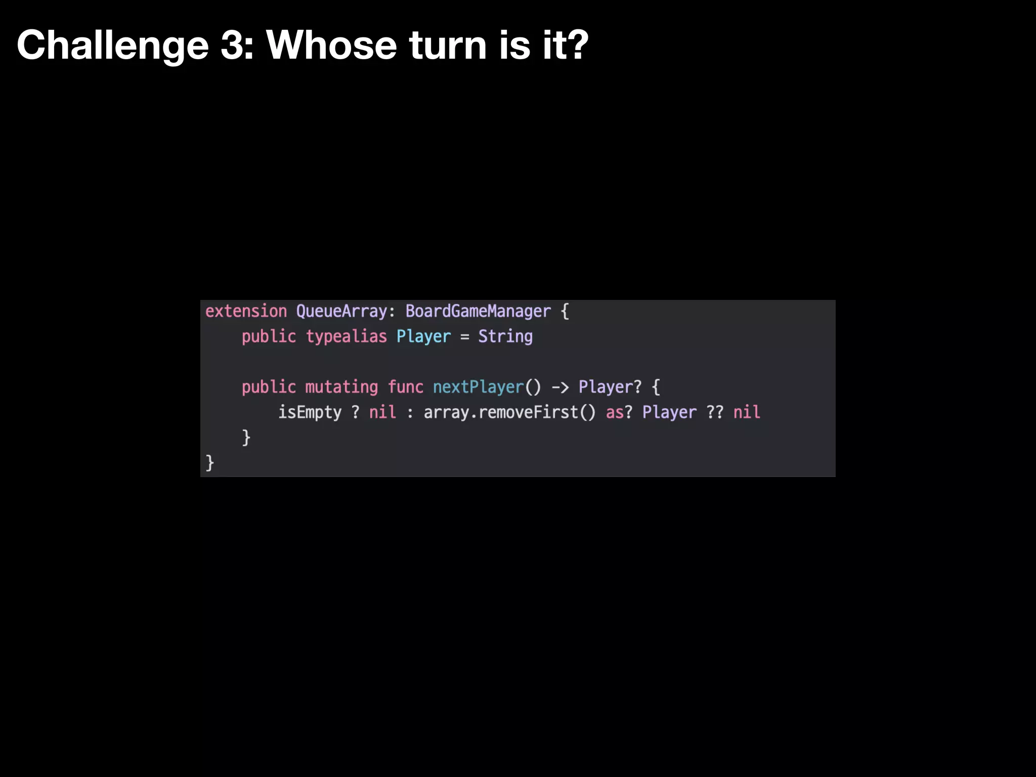 Queue challenges in swift | PPT