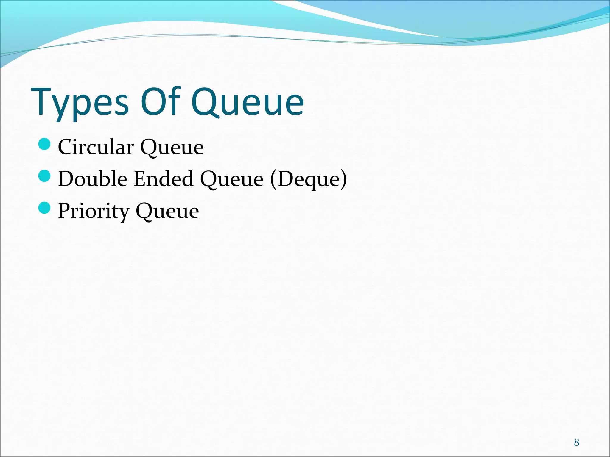 Queue Data Structure | PPT | Computing | Technology & Computing