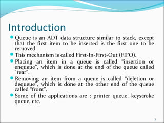 Queue Data Structure | PPT | Computing | Technology & Computing