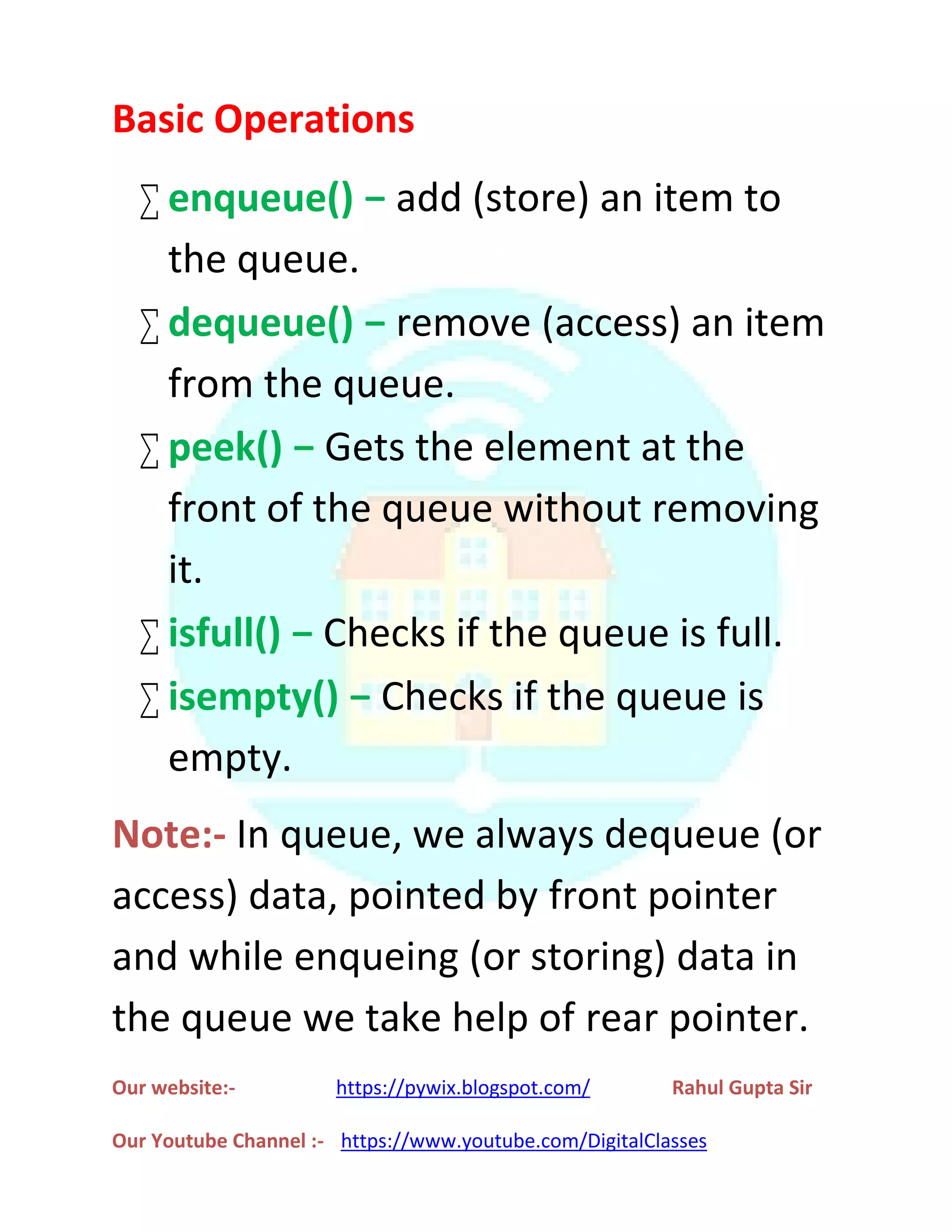 Queue in data structure | PDF