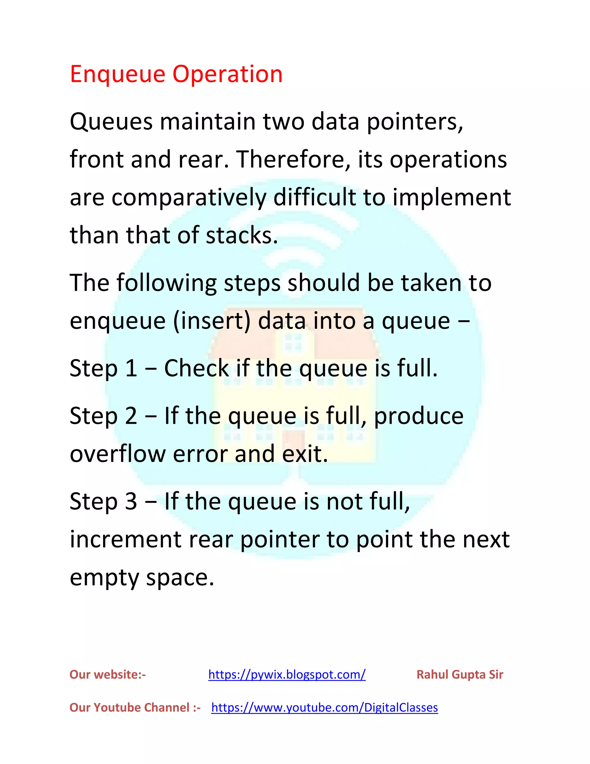 Queue in data structure | PDF