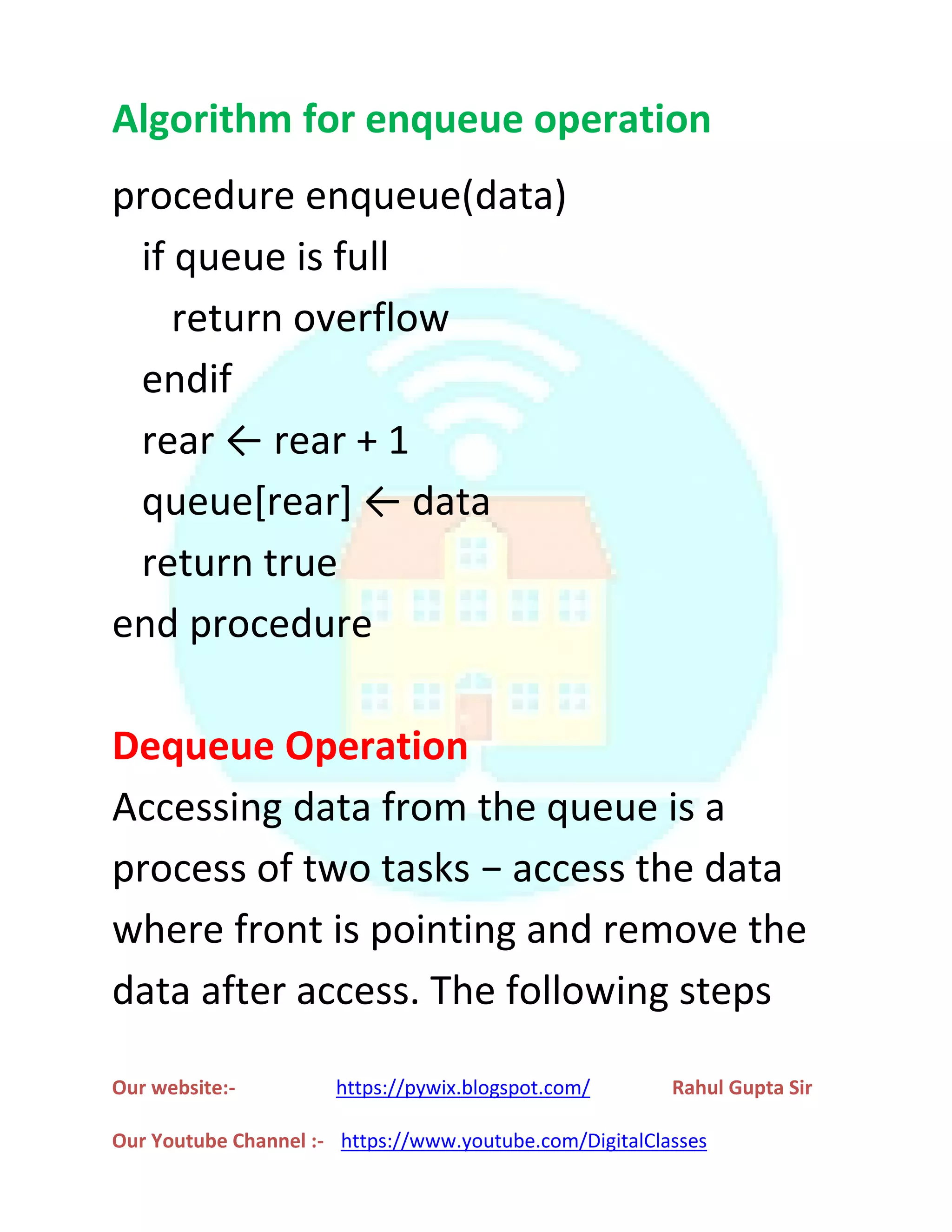 Queue in data structure | PDF
