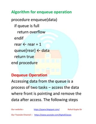 Queue in data structure | PDF
