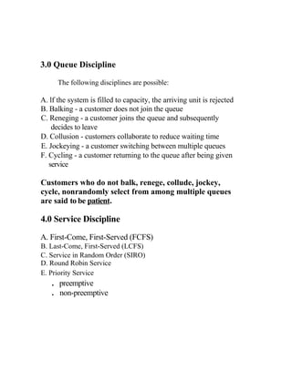 Queueing theory | DOC