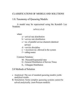 Queueing theory | DOC