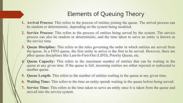 Queueing Theory.pptx | Computing | Technology & Computing