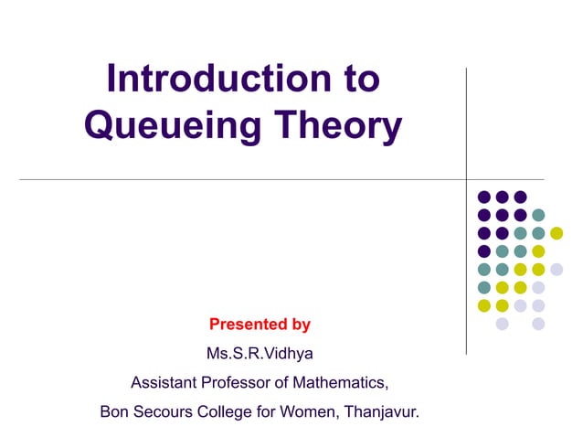 Queueing Theory.pptx | Technology & Computing