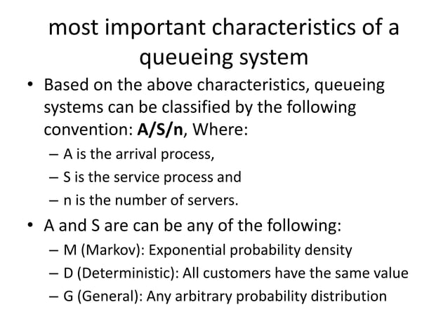 Queueing theory basics | PPT | Computer Networking | Computing