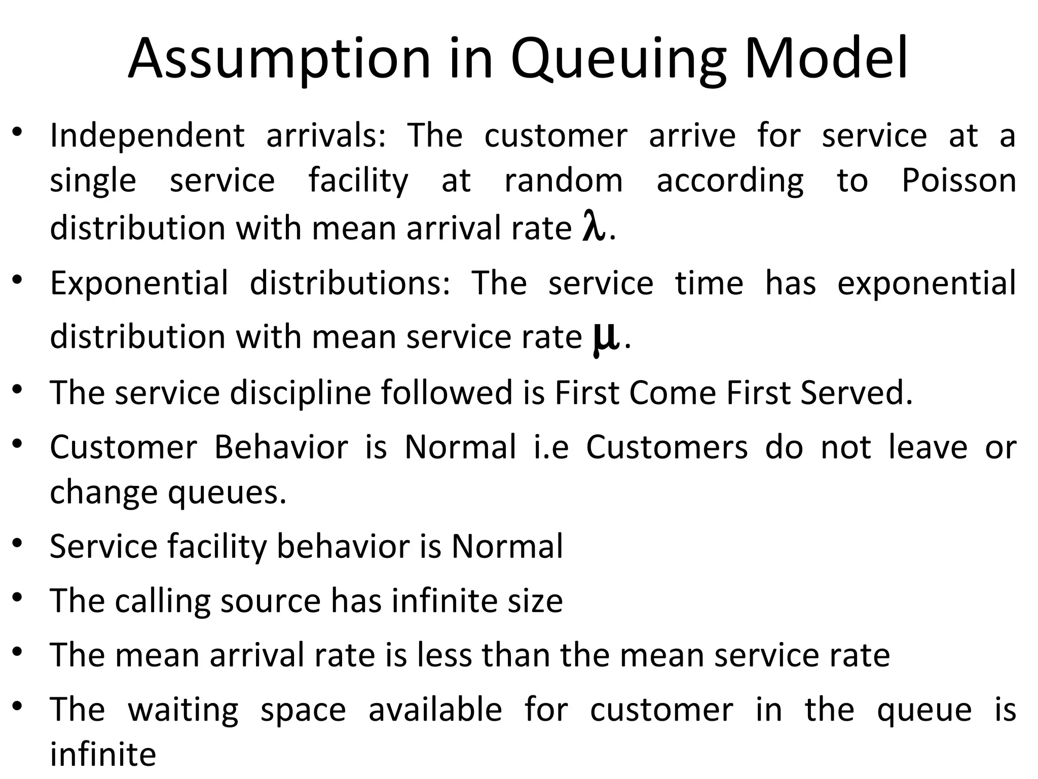 Queuing Theory by Dr. B. J. Mohite | PPT