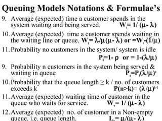 Queuing Theory by Dr. B. J. Mohite | PPT