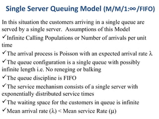 Queuing Theory by Dr. B. J. Mohite | PPT