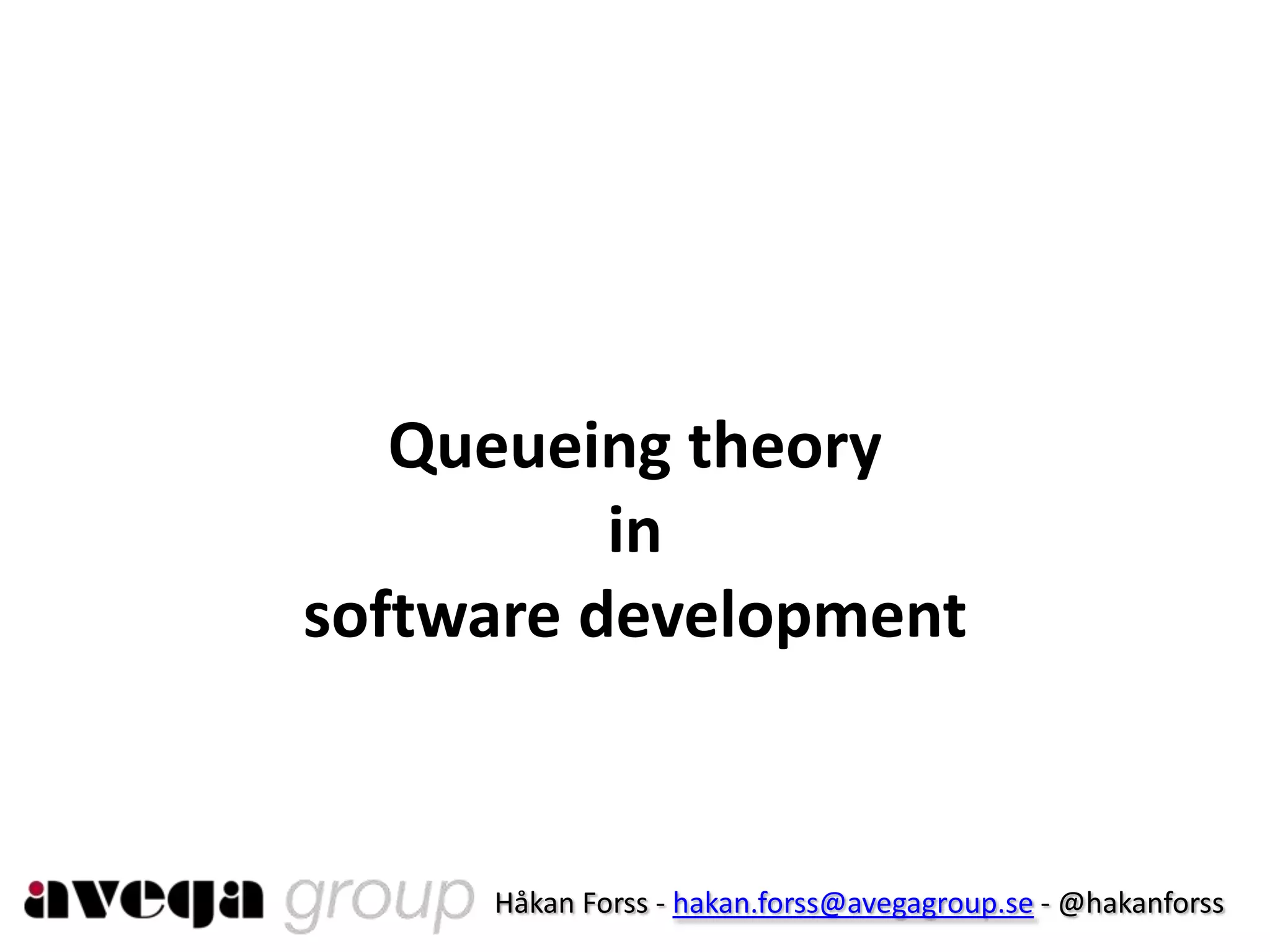 Queueing theory in software development - ALEBathtub 2011-06-30 | PPTX