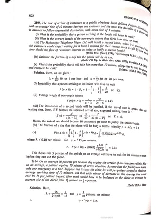 Queueing Theory Notes Pdf
