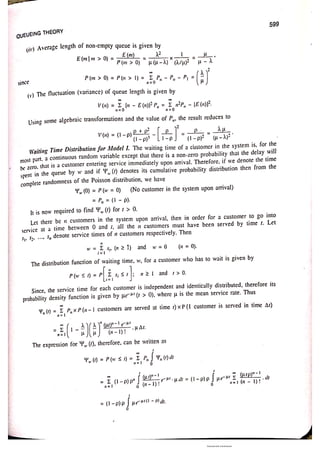 Queueing Theory Notes Pdf