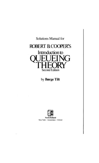 Queueing theory solns | PDF