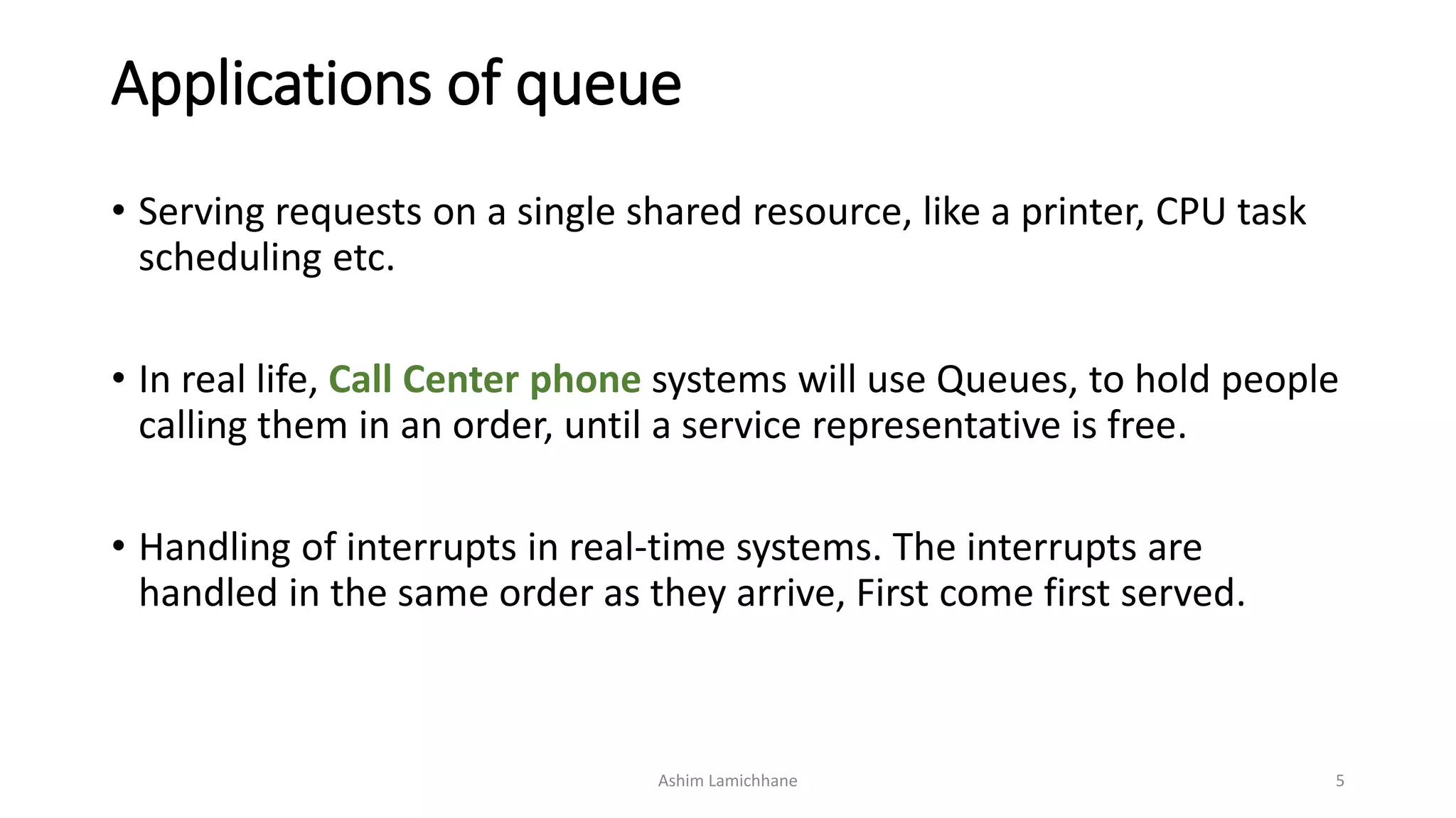 Queues | PPTX