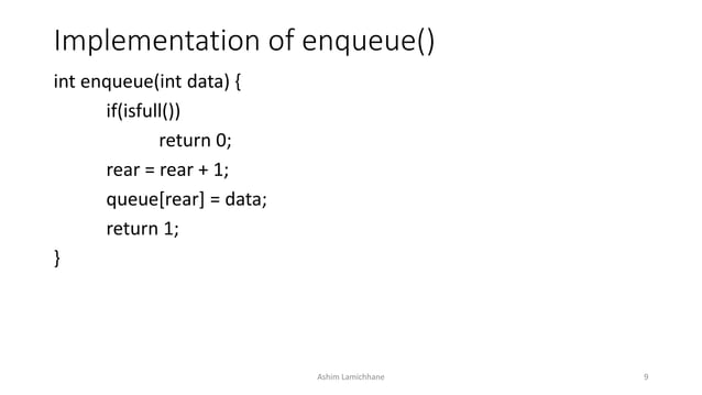 Queues | PPTX | Programming Languages | Computing