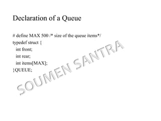 Queues & ITS TYPES | PPT