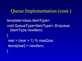 Queues - Data structure and algorithm.ppt