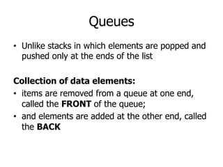 Queue ADT for data structure for computer | PPT