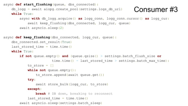 Python queue solution with asyncio and kafka | PPT Python queue solution with asyncio and kafka | PPT