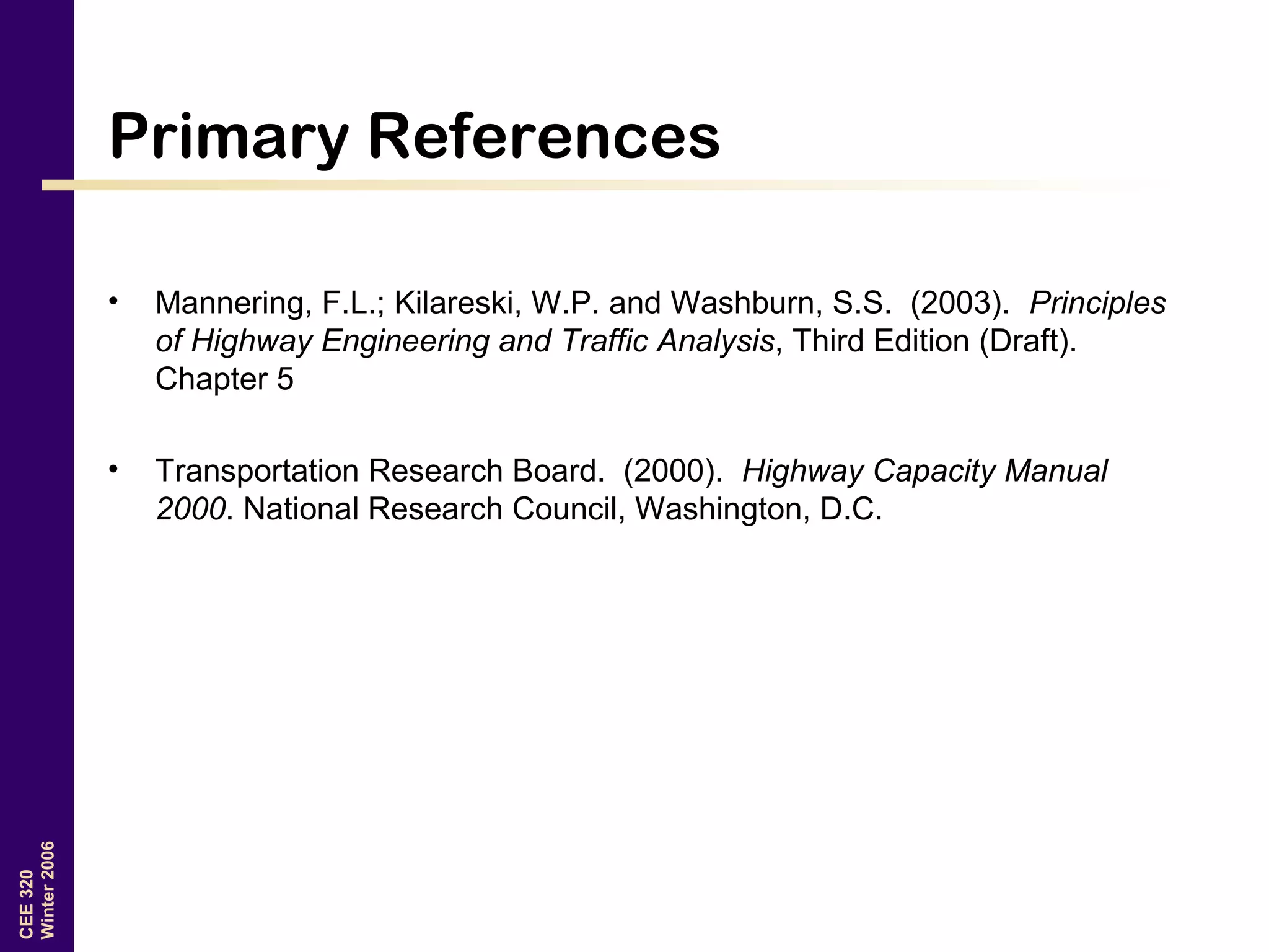 Queuing (Transportation Engineering) | PPT