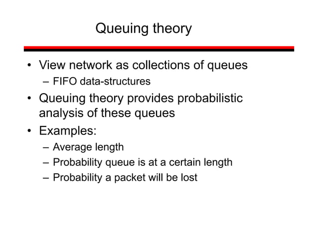 Queuing theory and traffic analysis in depth | PPT