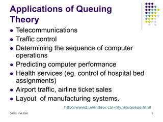 Queuing theory is a branch of mathematics that studies the behavior of waiting lines. | PPT