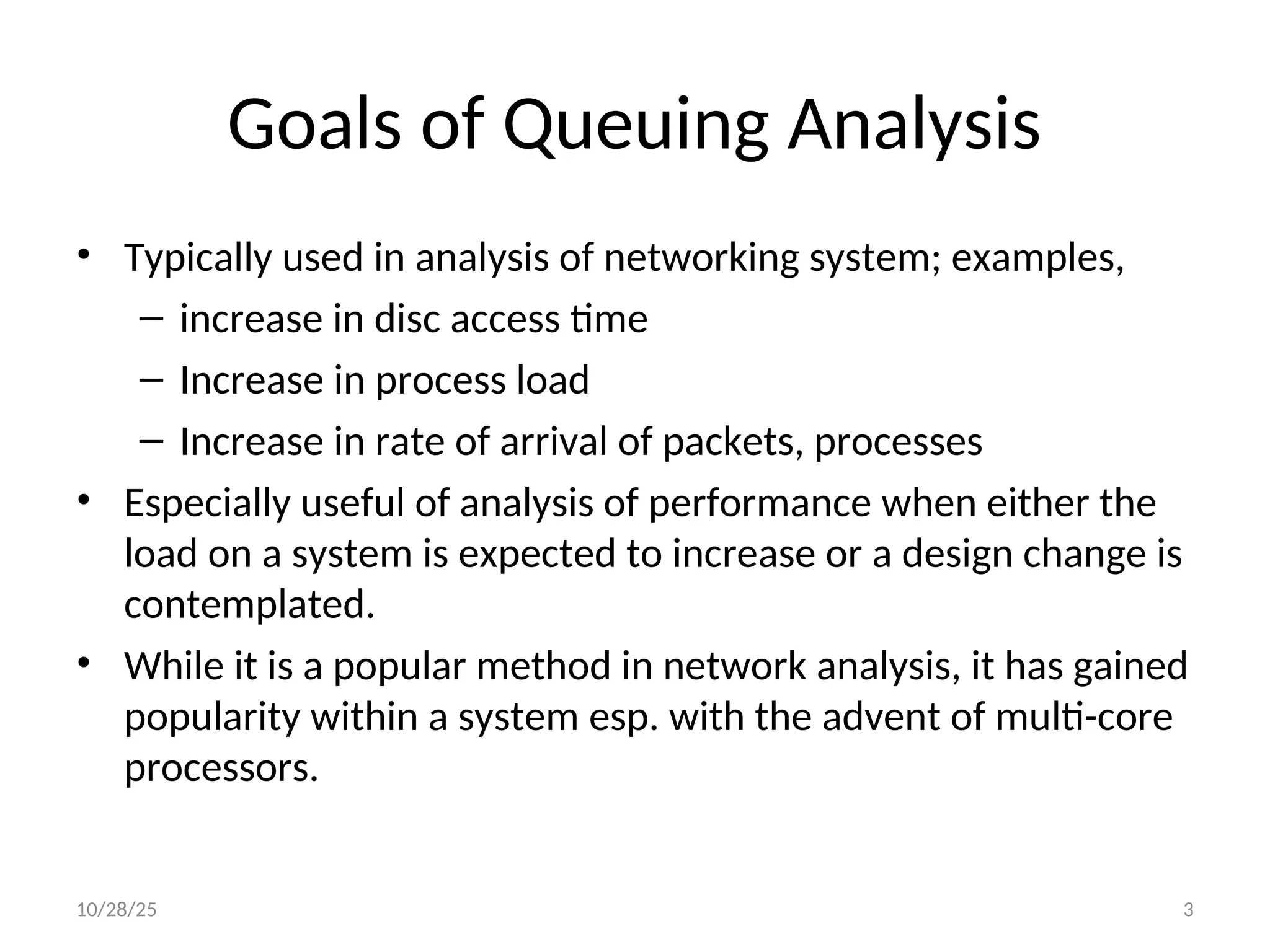 Queuing Analysis & Goals of Queuing Analysis | PPT
