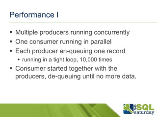 Queuing Sql Server: Utilise queues to increase performance in SQL Server | PPTX