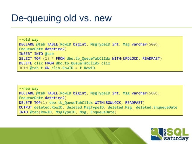Queuing Sql Server: Utilise queues to increase performance in SQL ...