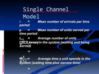 Queuing theory | PPTX