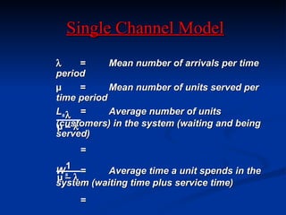 QUEUING THEORY | PPT