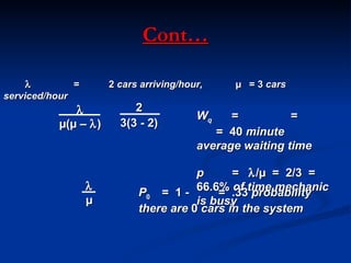 QUEUING THEORY | PPT