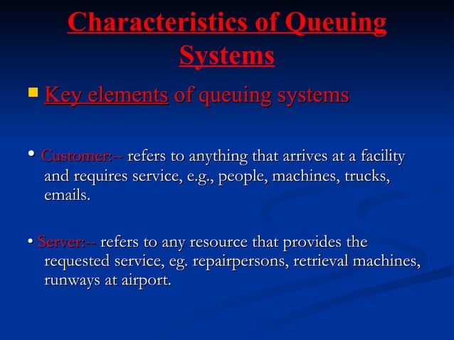QUEUING THEORY | PPT | Technology & Computing