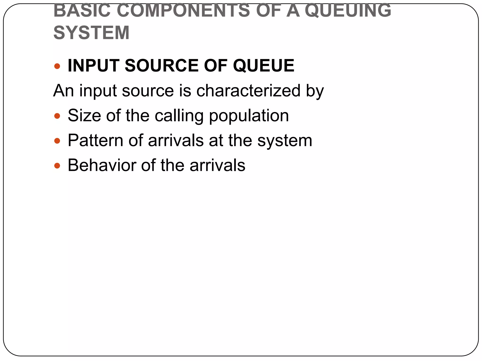 Queuing theory | PPT